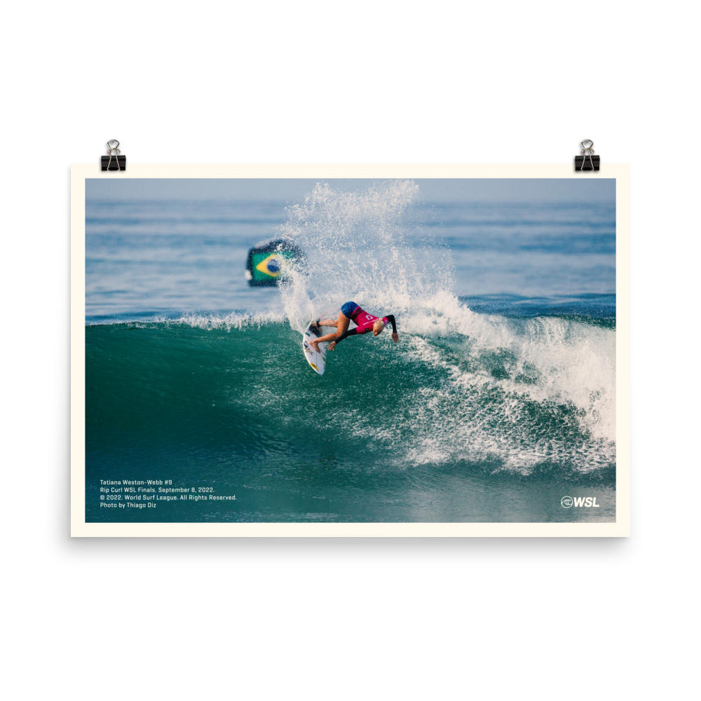 2023 Tatiana Weston-Webb Poster: Rip Curl WSL Finals, 2022 – World Surf League