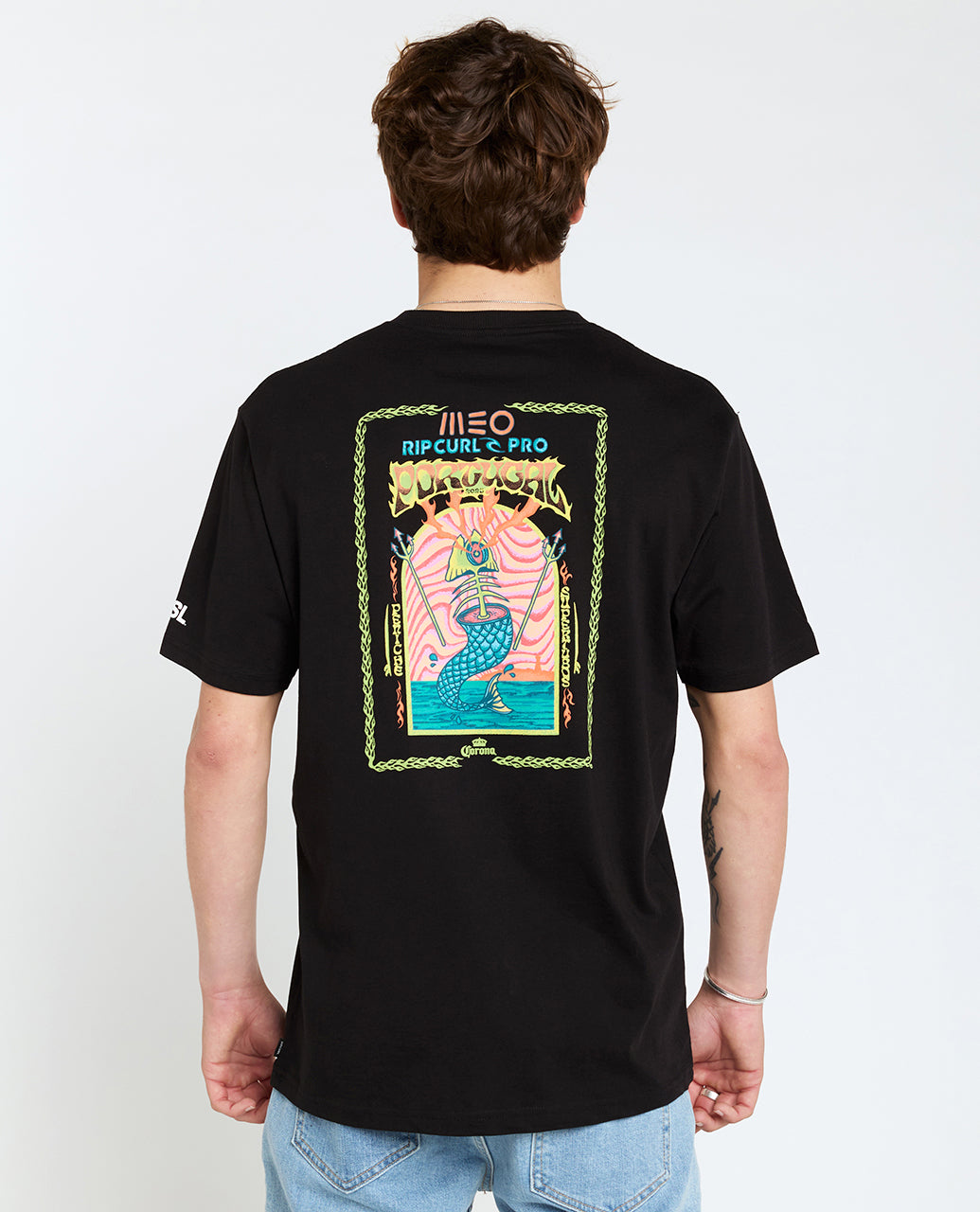 2025 MEO Rip Curl Pro Portugal Official Tee (Black) – World Surf League