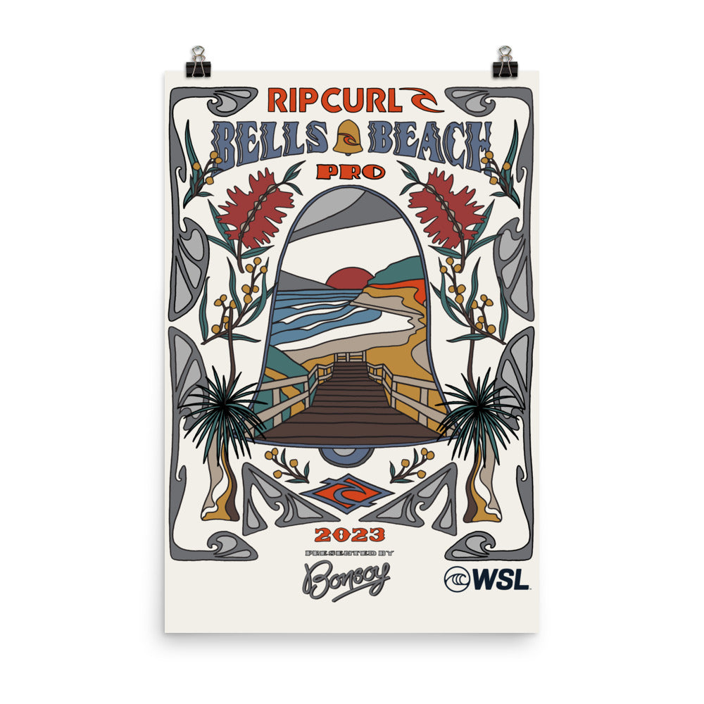2023 Rip Curl Pro Bells Beach Official Poster – World Surf League